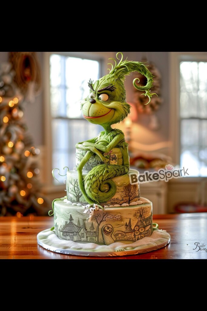 33 Grinch Cake Design Ideas [GALLERY] - BakeSpark