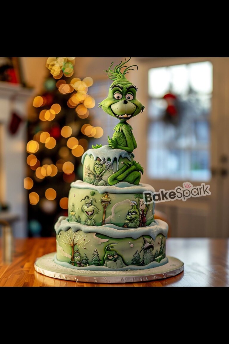 33 Grinch Cake Design Ideas [GALLERY] - BakeSpark