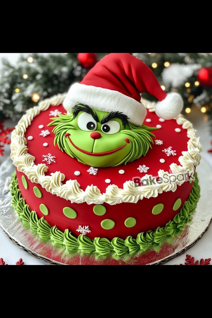 33 Grinch Cake Design Ideas [GALLERY] - BakeSpark