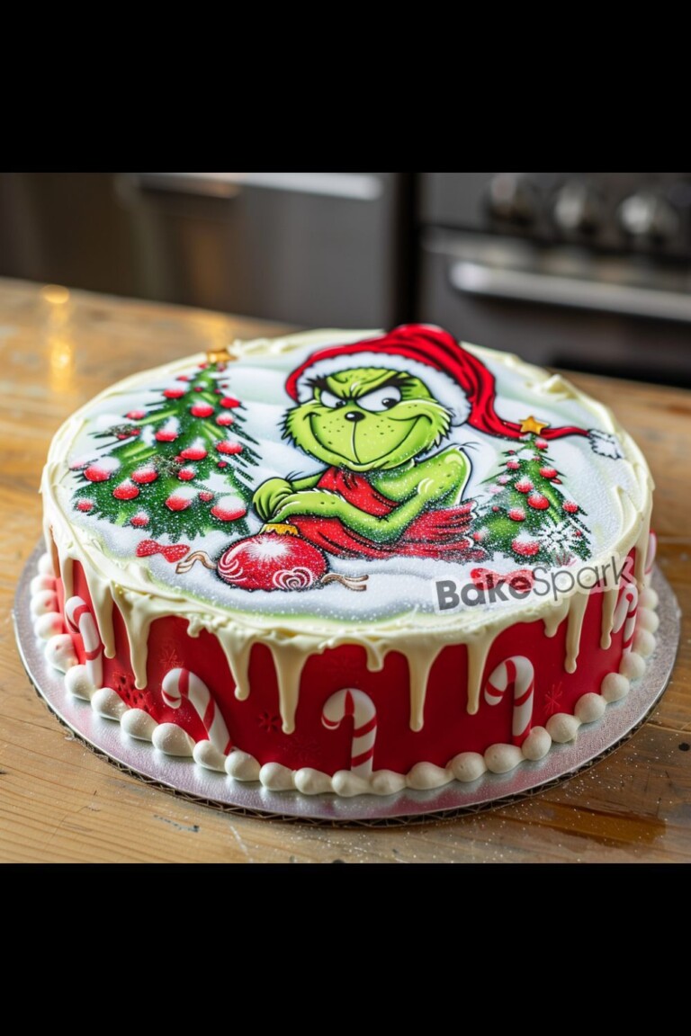 33 Grinch Cake Design Ideas [GALLERY] - BakeSpark