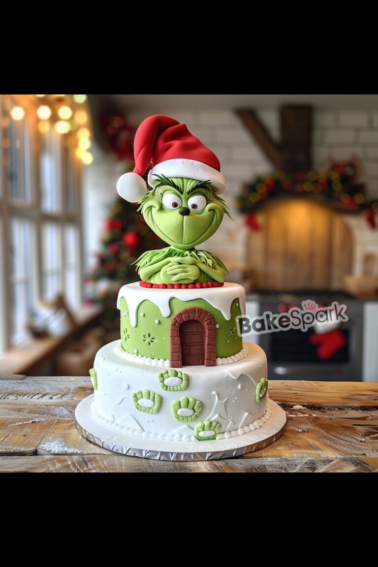 33 Grinch Cake Design Ideas [GALLERY] - BakeSpark
