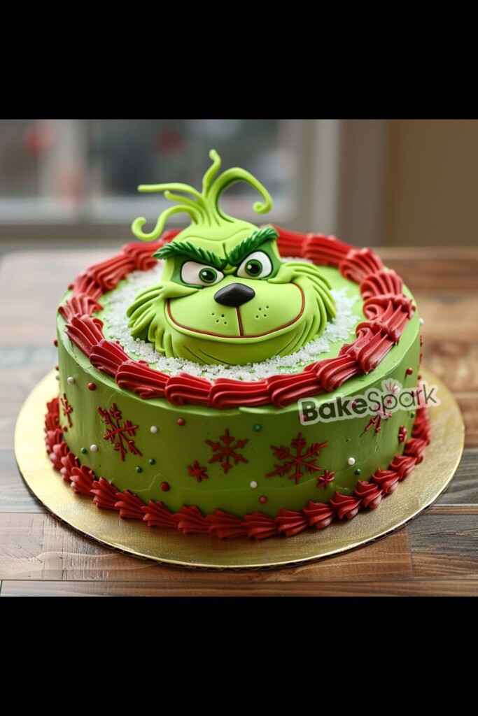 33 Grinch Cake Design Ideas [GALLERY] - BakeSpark