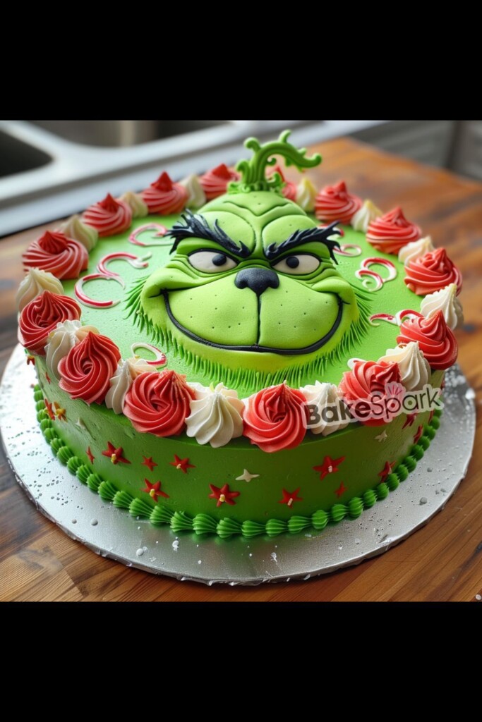 33 Grinch Cake Design Ideas [GALLERY] - BakeSpark