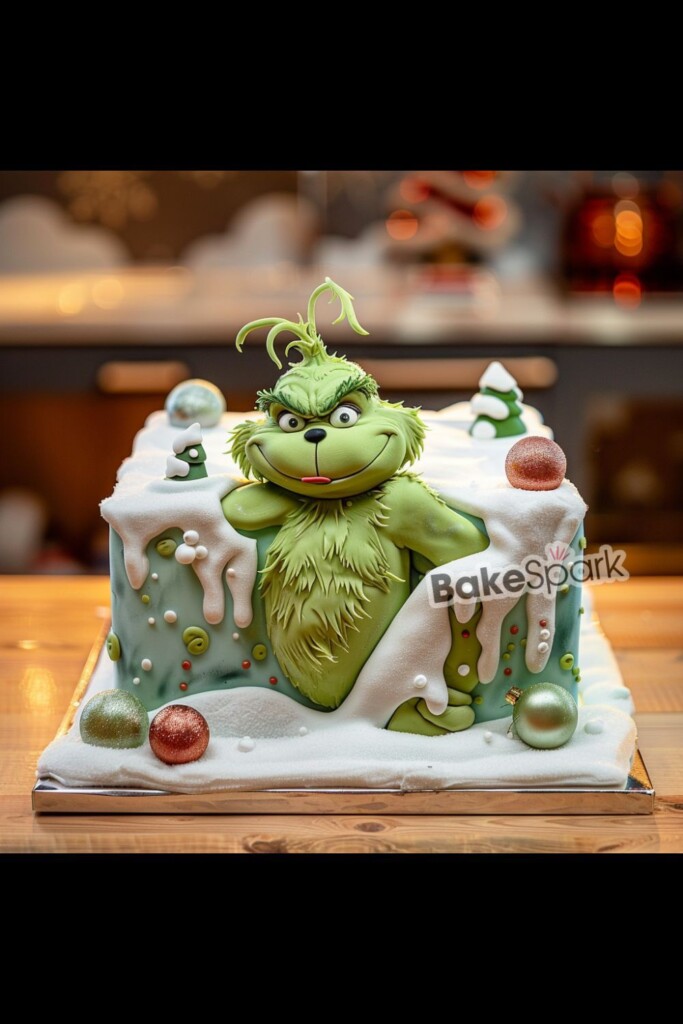 33 Grinch Cake Design Ideas [GALLERY] - BakeSpark