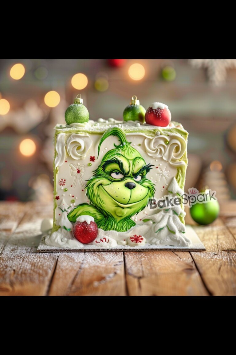 33 Grinch Cake Design Ideas [GALLERY] - BakeSpark