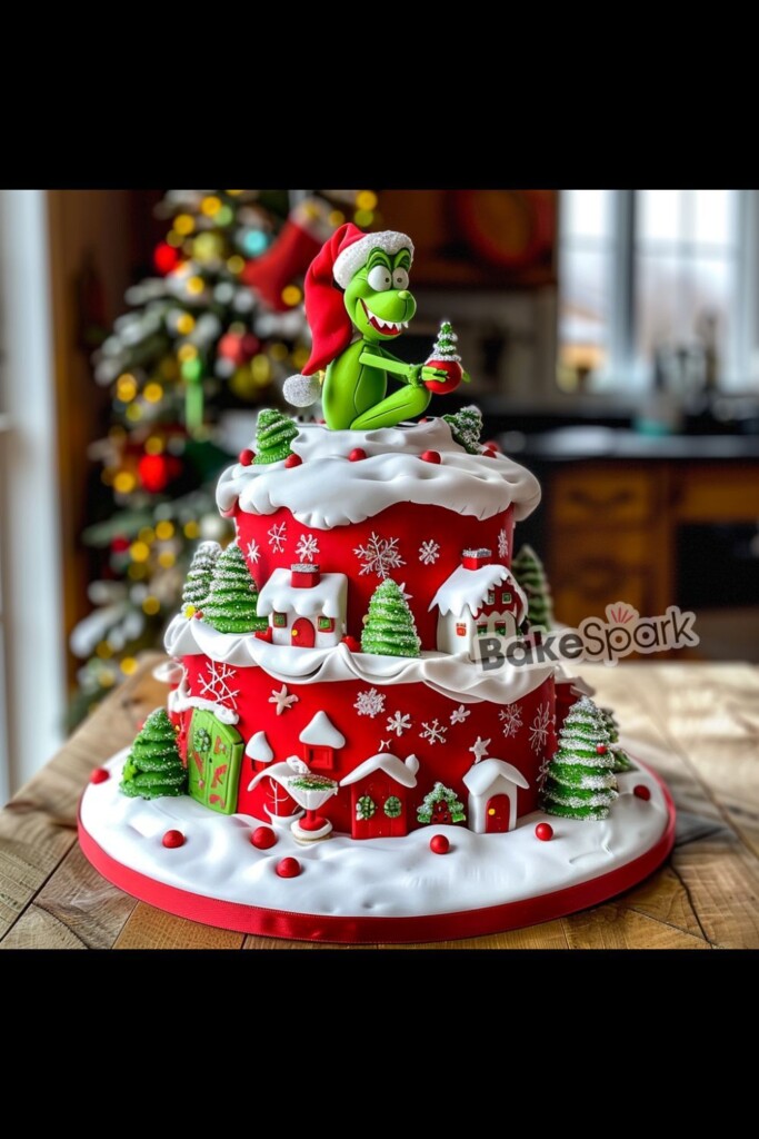 33 Grinch Cake Design Ideas [GALLERY] - BakeSpark