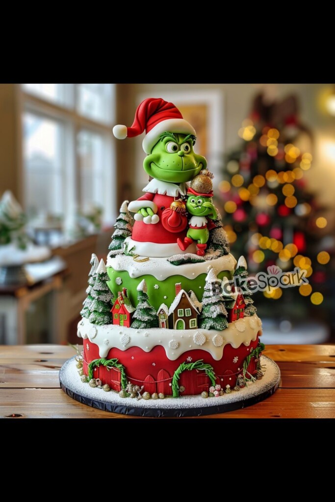 33 Grinch Cake Design Ideas [GALLERY] - BakeSpark