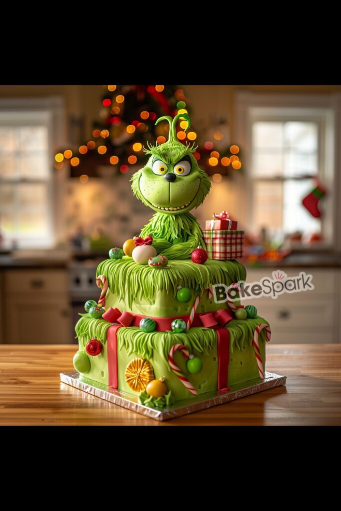 33 Grinch Cake Design Ideas [GALLERY] - BakeSpark