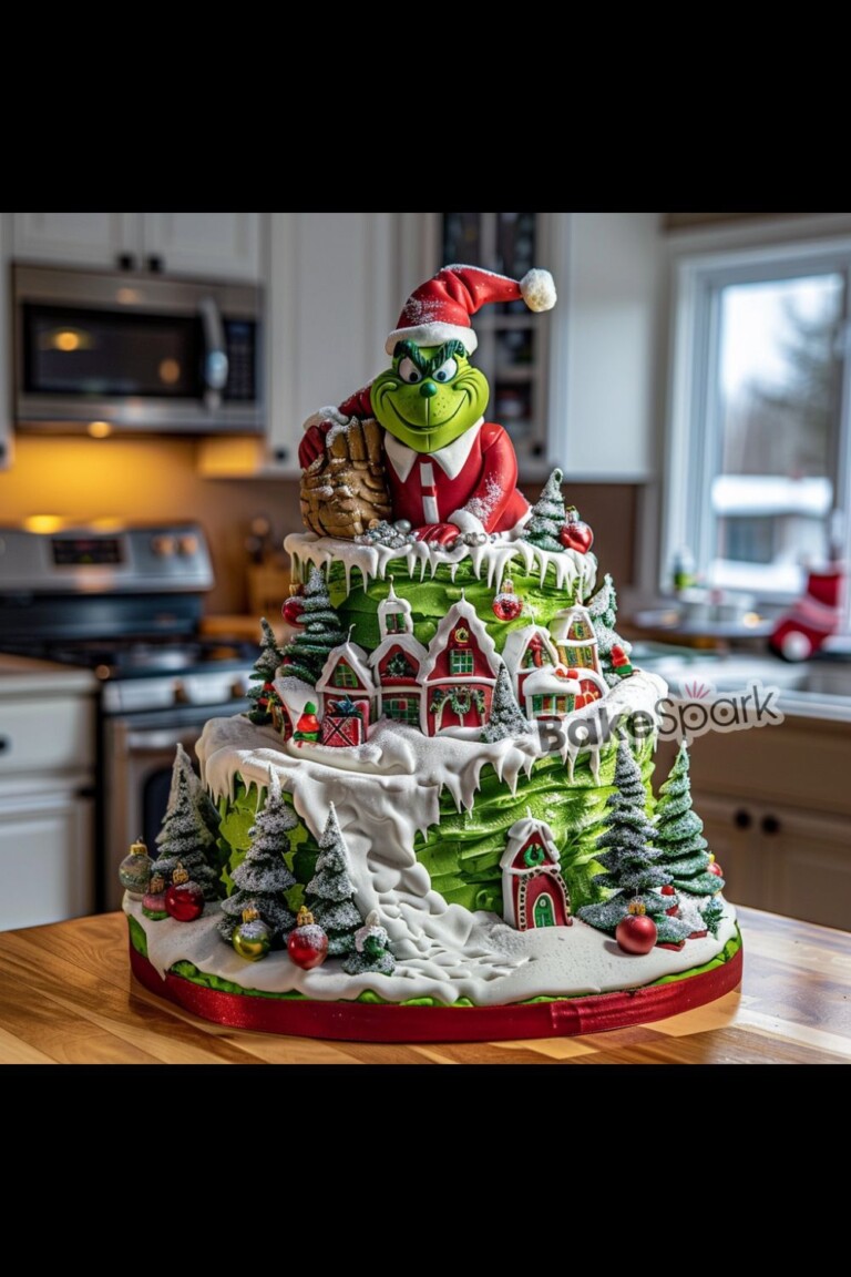 33 Grinch Cake Design Ideas [GALLERY] - BakeSpark