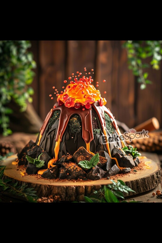 28 Volcano Cake Design Ideas [GALLERY] - BakeSpark