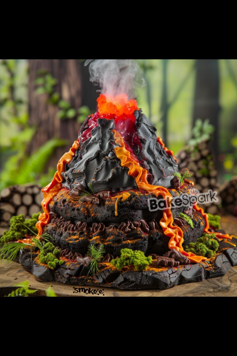 28 Volcano Cake Design Ideas [GALLERY] - BakeSpark