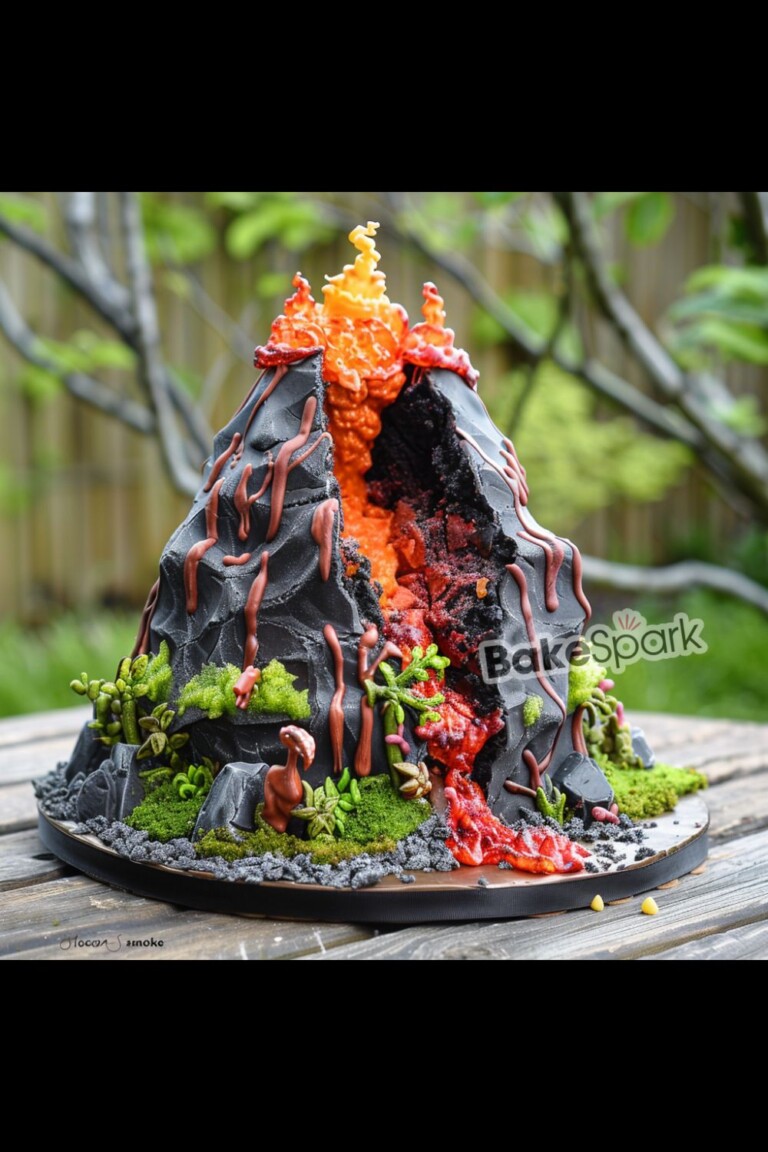 28 Volcano Cake Design Ideas [GALLERY] - BakeSpark