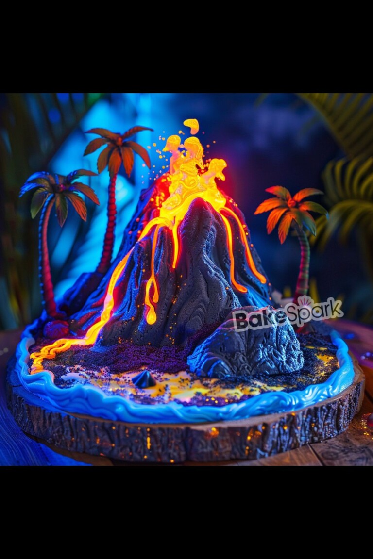 28 Volcano Cake Design Ideas [GALLERY] - BakeSpark