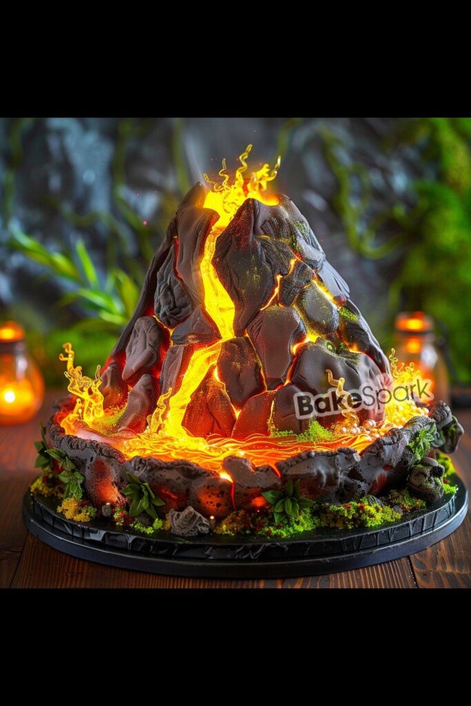 28 Volcano Cake Design Ideas [GALLERY] - BakeSpark