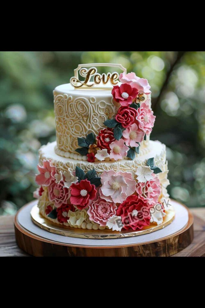 36 Love Cake Design Ideas [GALLERY] - BakeSpark