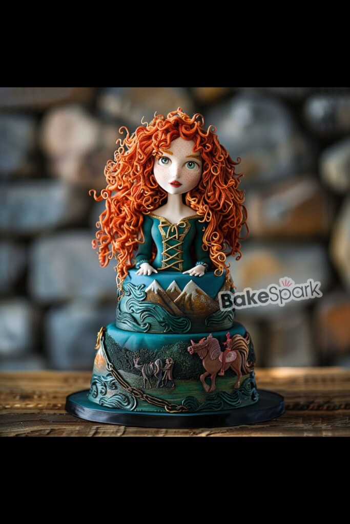 33 Merida Cake Design Ideas [GALLERY] - BakeSpark