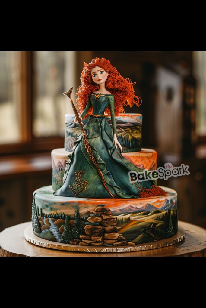 33 Merida Cake Design Ideas [GALLERY] - BakeSpark