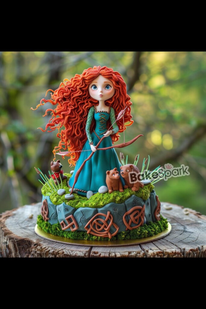 33 Merida Cake Design Ideas [GALLERY] - BakeSpark