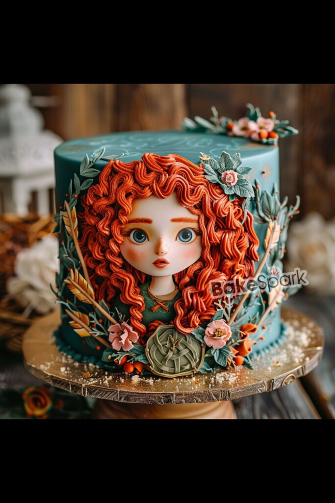 33 Merida Cake Design Ideas [GALLERY] - BakeSpark