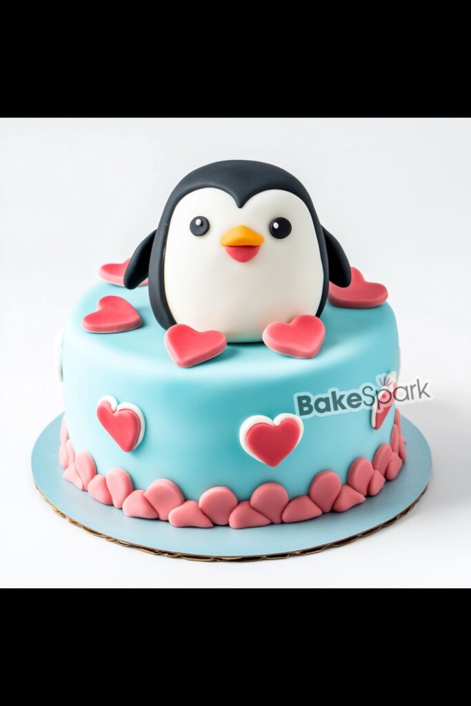 34 Penguin Cake Design Ideas [GALLERY] - BakeSpark