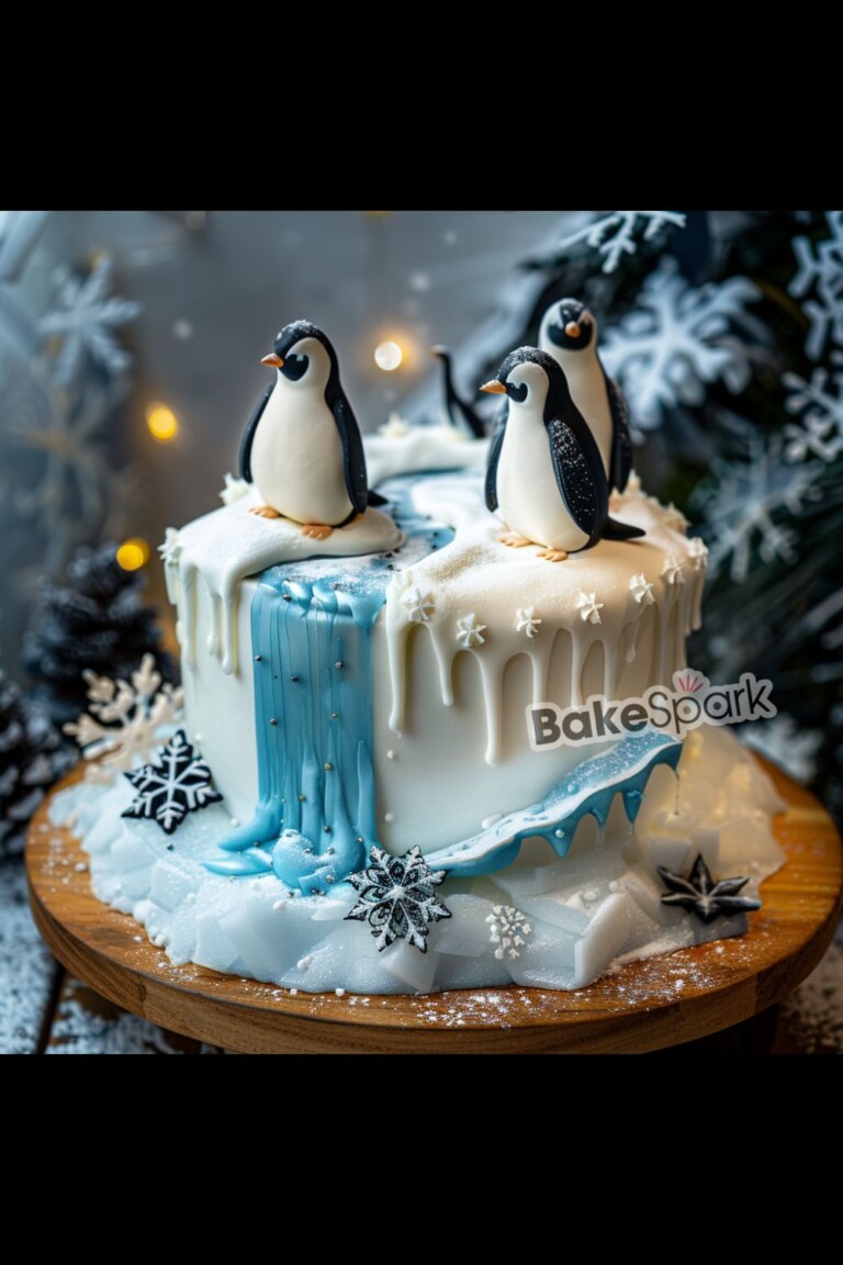 34 Penguin Cake Design Ideas [GALLERY] - BakeSpark
