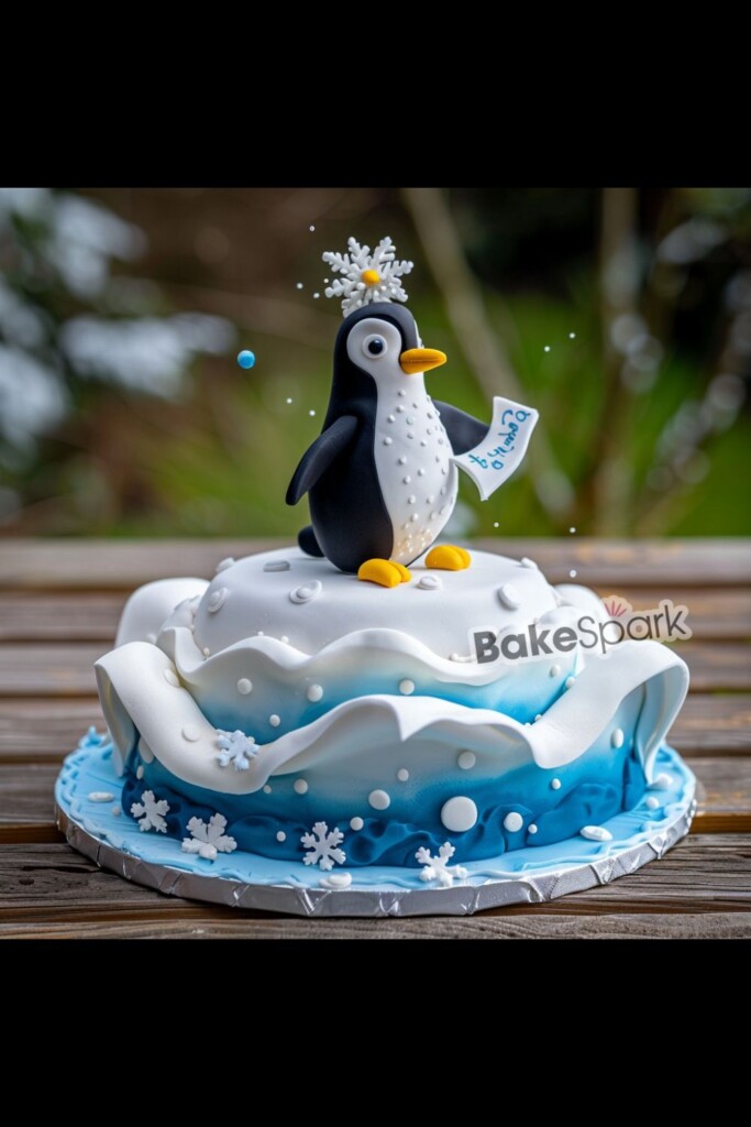 34 Penguin Cake Design Ideas [GALLERY] - BakeSpark