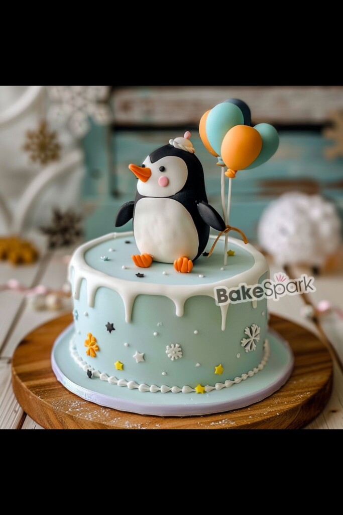 34 Penguin Cake Design Ideas [GALLERY] - BakeSpark