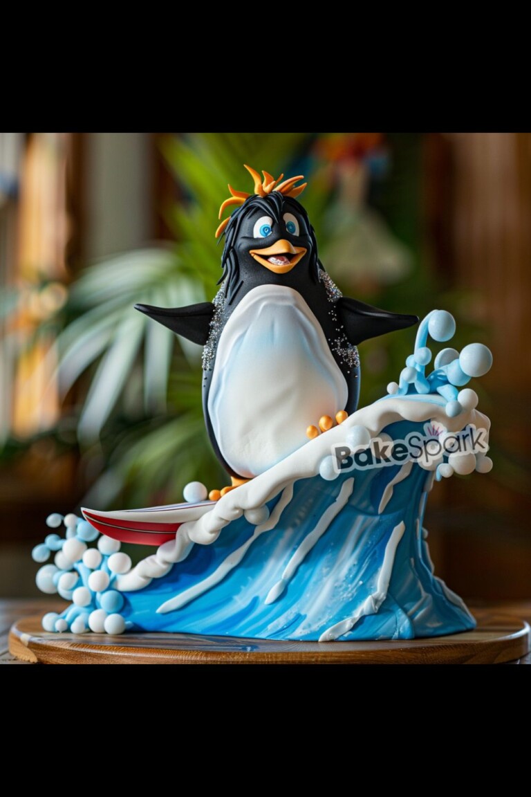 34 Penguin Cake Design Ideas [GALLERY] - BakeSpark