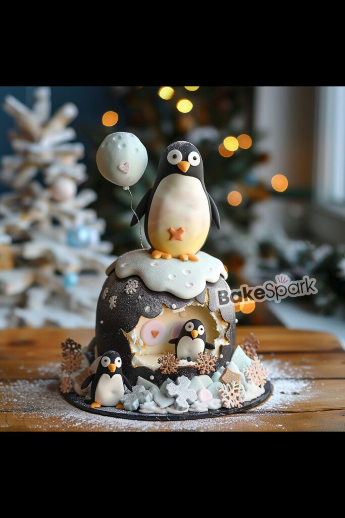 34 Penguin Cake Design Ideas [GALLERY] - BakeSpark
