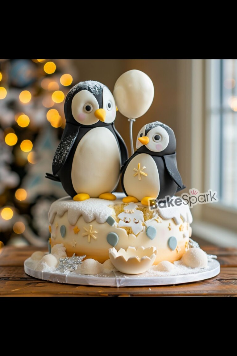 34 Penguin Cake Design Ideas [GALLERY] - BakeSpark