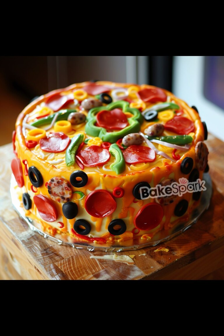 20 Pizza Cake Design Ideas [GALLERY] - BakeSpark