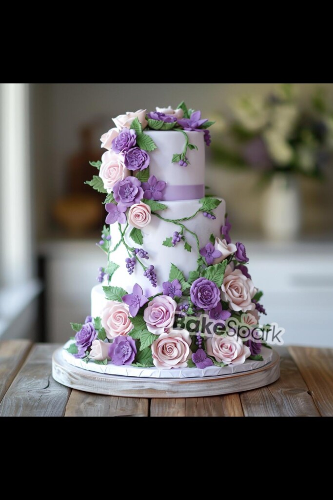 65 Purple Cake Design Ideas [GALLERY] - BakeSpark