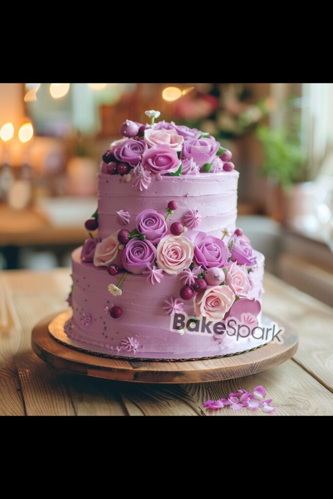 65 Purple Cake Design Ideas [GALLERY] - BakeSpark