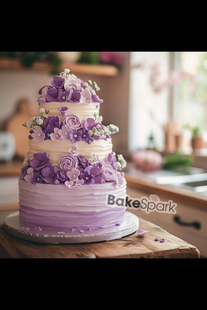 65 Purple Cake Design Ideas [GALLERY] - BakeSpark