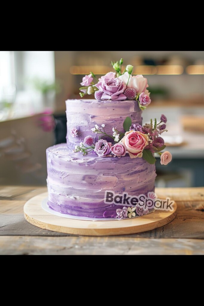 65 Purple Cake Design Ideas [GALLERY] - BakeSpark