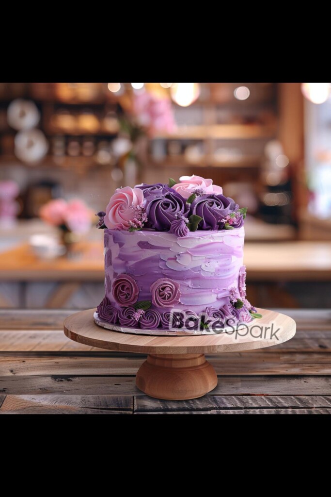 65 Purple Cake Design Ideas [GALLERY] - BakeSpark
