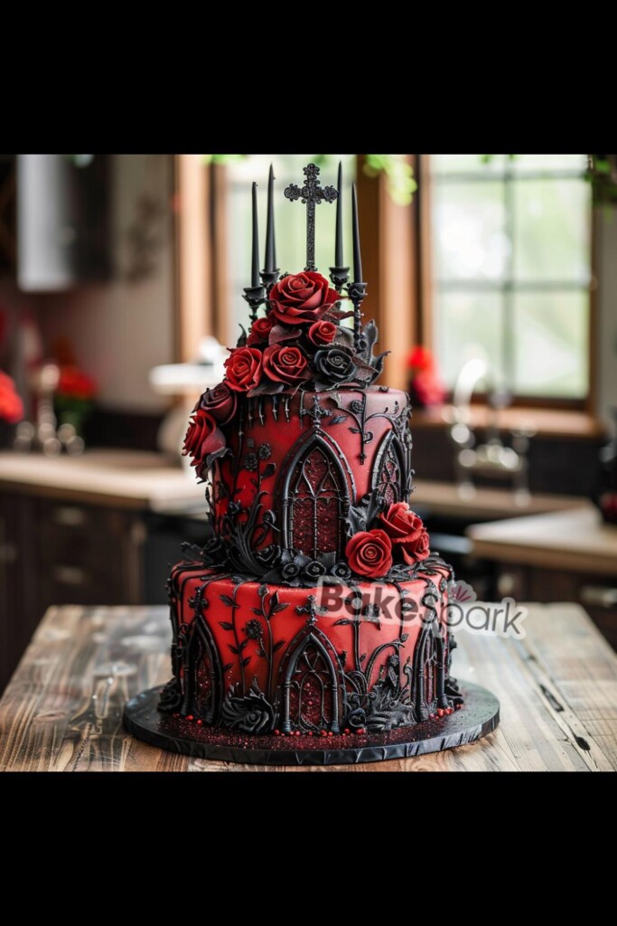 61 Red Cake Design Ideas [GALLERY] - BakeSpark