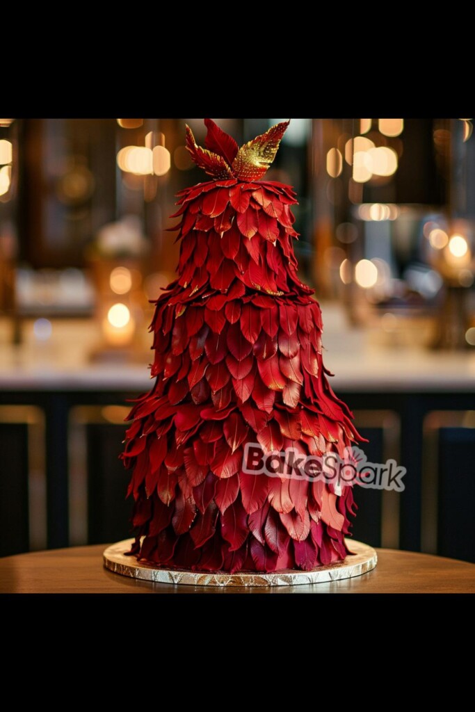 61 Red Cake Design Ideas [GALLERY] - BakeSpark