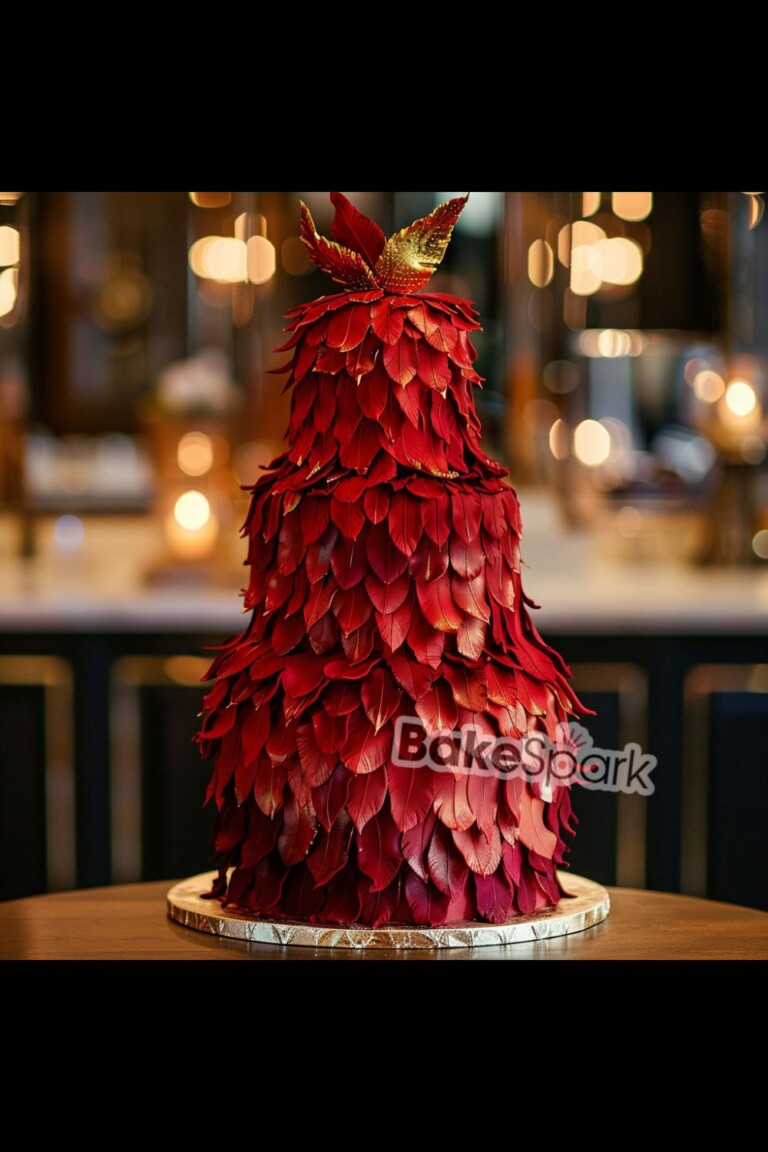 61 Red Cake Design Ideas [GALLERY] - BakeSpark