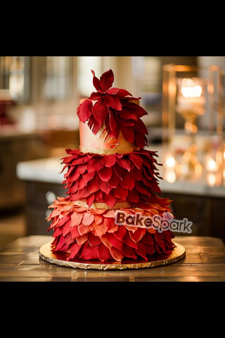 61 Red Cake Design Ideas [GALLERY] - BakeSpark