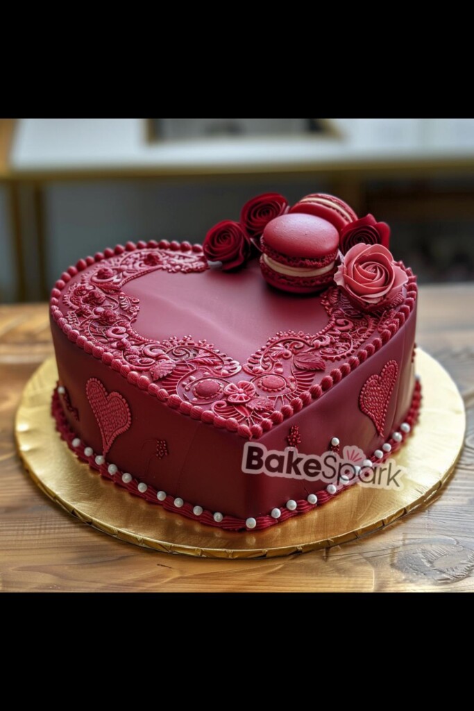 61 Red Cake Design Ideas [GALLERY] - BakeSpark