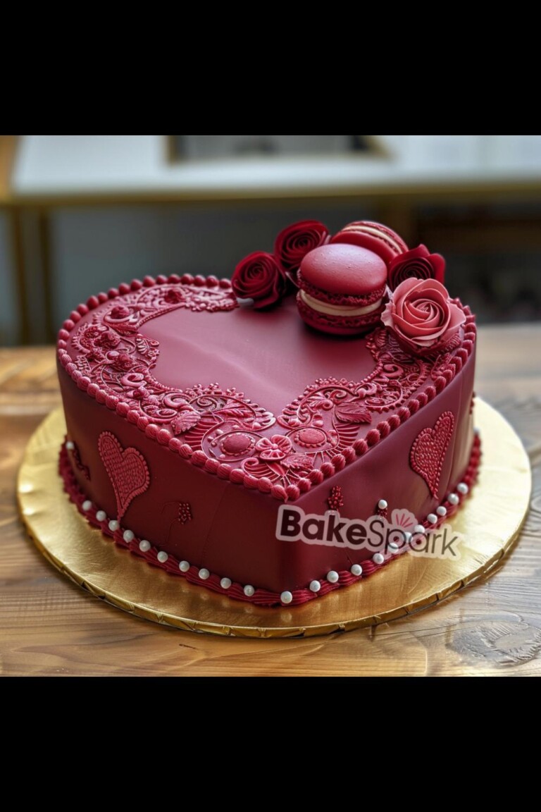 61 Red Cake Design Ideas [GALLERY] - BakeSpark