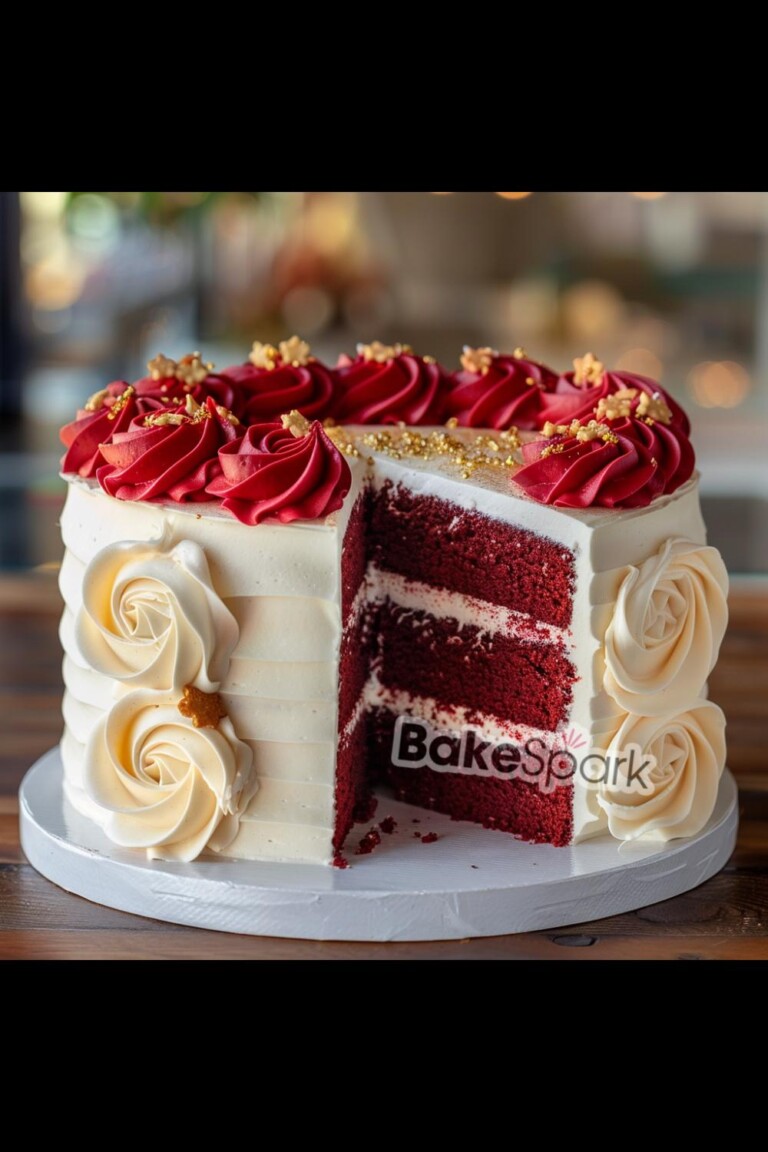 61 Red Cake Design Ideas [GALLERY] - BakeSpark