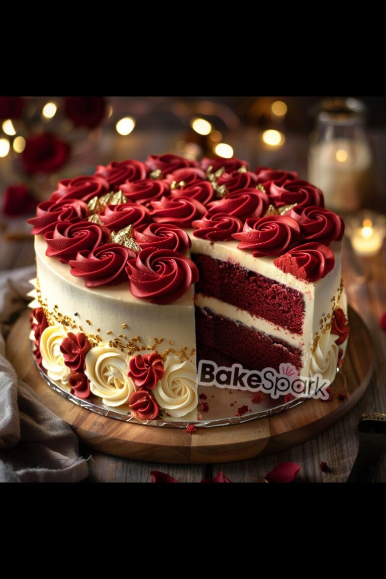 61 Red Cake Design Ideas [GALLERY] - BakeSpark