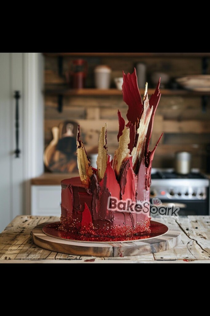 61 Red Cake Design Ideas [GALLERY] - BakeSpark