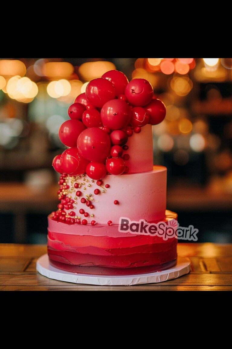 61 Red Cake Design Ideas [GALLERY] - BakeSpark