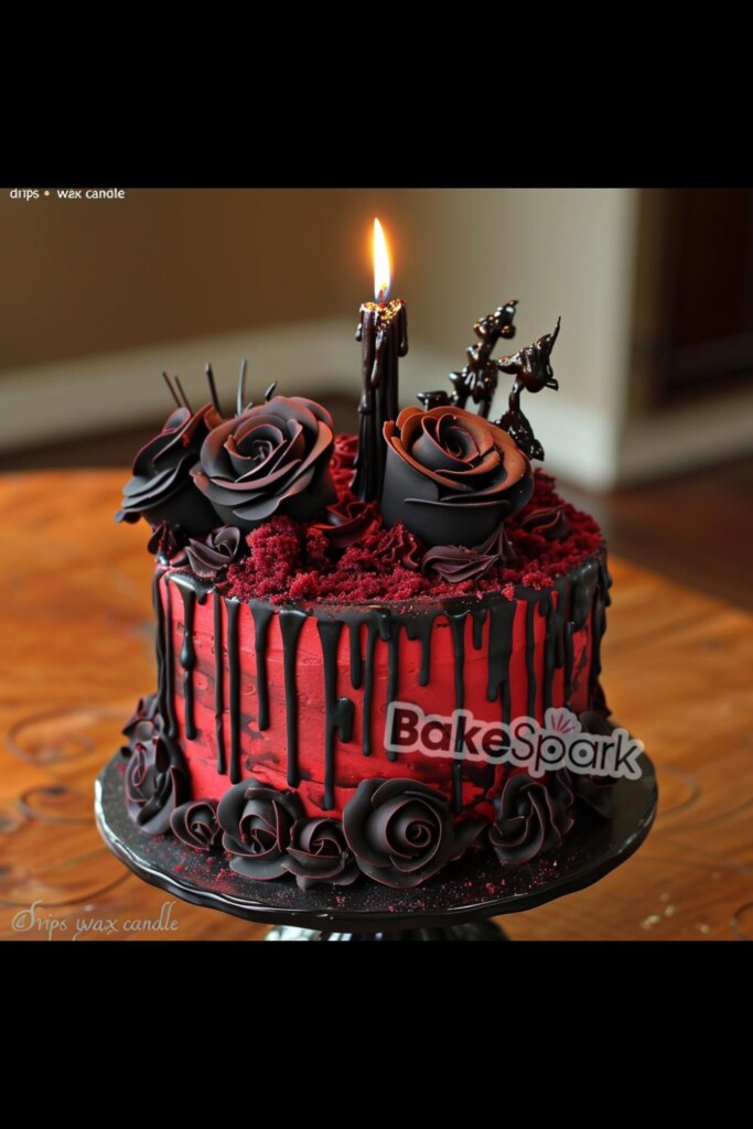 61 Red Cake Design Ideas [GALLERY] - BakeSpark
