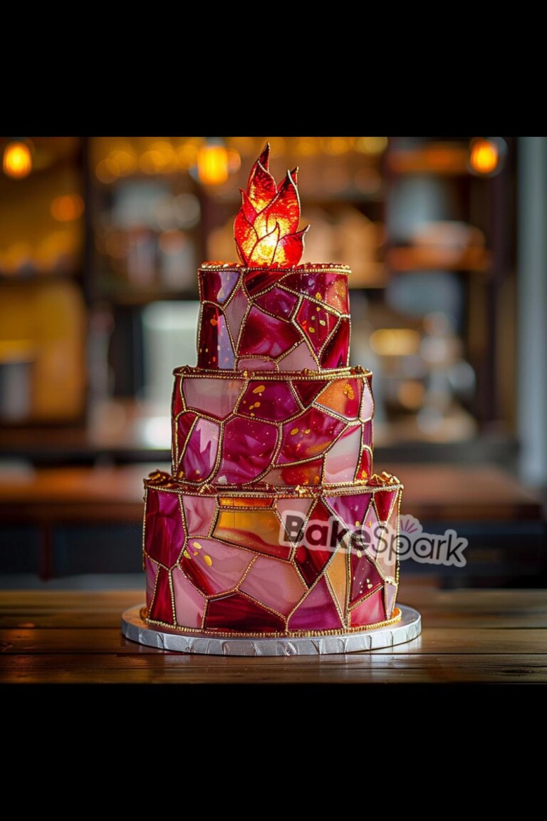 61 Red Cake Design Ideas [GALLERY] - BakeSpark