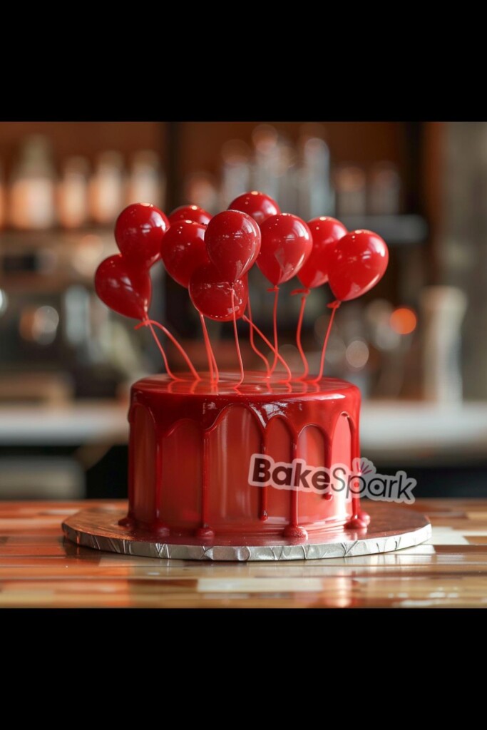 61 Red Cake Design Ideas [GALLERY] - BakeSpark