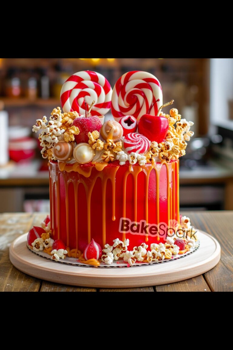 61 Red Cake Design Ideas [GALLERY] - BakeSpark